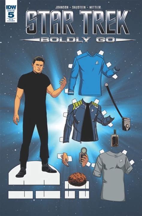 Star Trek Comic From Idw With Paper Doll Covers By Fashioninpaper