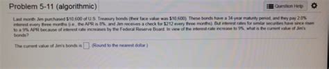 problem 5 11 algorithmic 15 question help last month jim purchased