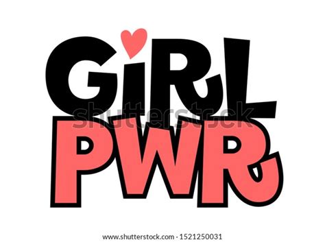 Girl Power Flat Hand Drawn Vector Stock Vector Royalty Free 1521250031 Shutterstock