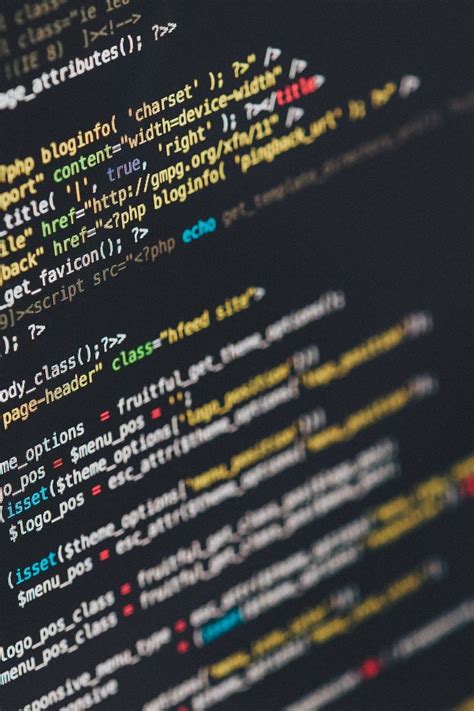 Coding Computer Screen With Lines Of Code