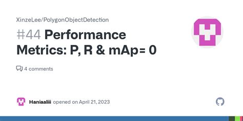 Performance Metrics P R MAp Issue XinzeLee PolygonObjectDetection GitHub