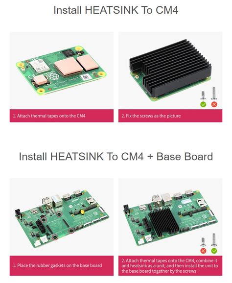 Dedicated Aluminum Heatsink For Raspberry Pi Compute Module 4 Cm4 With Antenna Notch Buy
