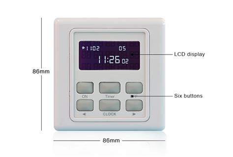 Ipuray Advanced AC Timer Switch Weekly Multiple Period Settings