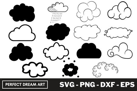 Cloud Silhouette Bundles Graphic By Perfectdreamart · Creative Fabrica