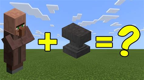 I Combined A Villager And An Anvil In Minecraft Heres What Happened