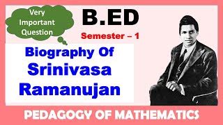 Srinivasa Ramanujan Contribution Of Srinivasa Ramanuja Doovi