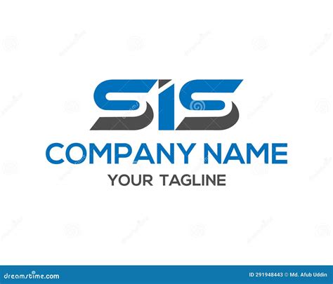 Initial Letter Sis Abstract Logo Design Stock Vector Illustration Of