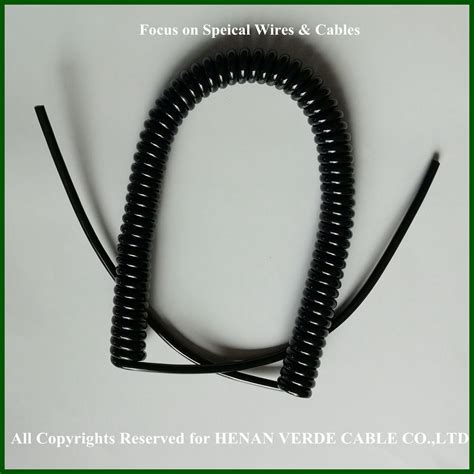 Multi Strand Conductor Pur Coiled Cable Spiral Wire Cable Coiled Cable And Spiral Wire