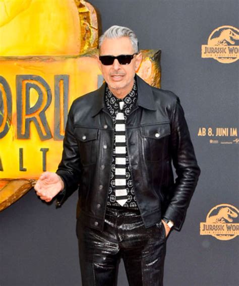 Jeff Goldblum Jurassic World Premiere Leather Jacket Jacketmadness