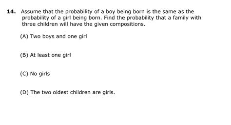Solved Assume That The Probability Of A Babe Being Born Is Chegg Com