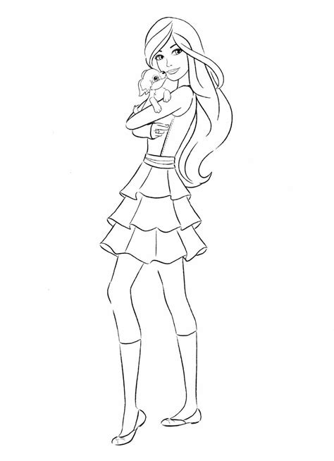 Разукрашки Девочки В Полный Рост 70 фото