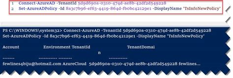 Set AzureADPolicy Azure Lessons