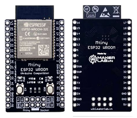 Mạch Mtiny Esp32 Wroom 32e Arduino Compatible Makerlab Wiki
