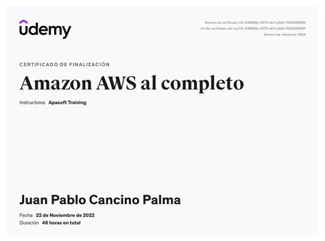 Juan Pablo Cancino Palma On Linkedin Udemy Course Completion Certificate