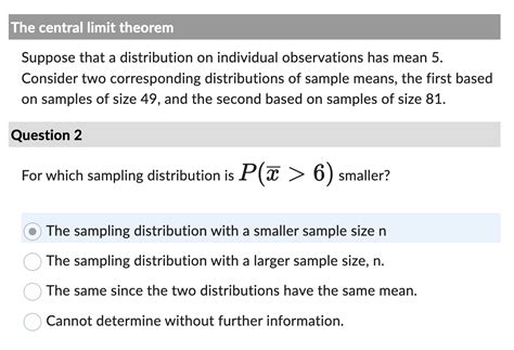 solved the central limit theorem suppose that a distribution