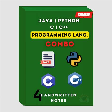 Programming Language Handwritten Notes Combo Java Python C C Topperworld