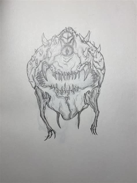 Cacodemon Drawing R Doom