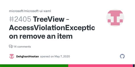 treeview accessviolationexception on remove an item · issue 2405