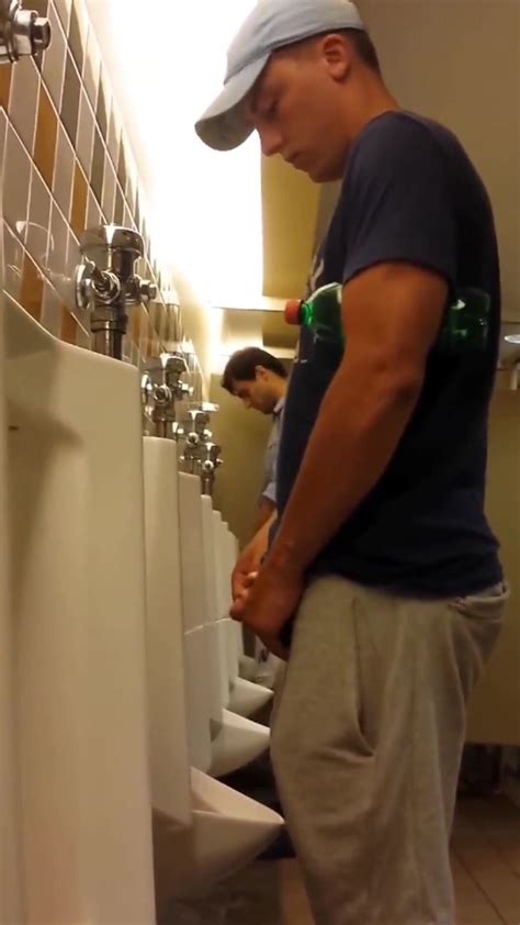 Foreskin Pulled Back At Urinal ThisVid