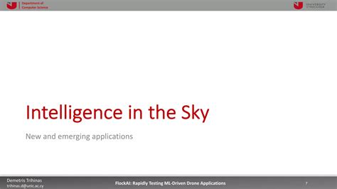 Rapidly Testing Ml Driven Drone Applications The Flockai Framework Ppt