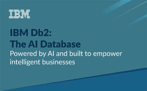 Ibm Db2the Ai Database