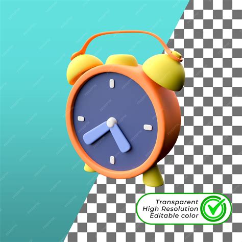 Premium Psd A Clock With A Green Tick On The Face And A Green Tick On