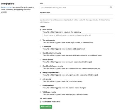 webhooksの設定 lagoon documentation
