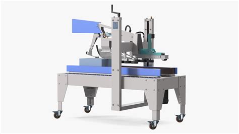 Cinema 4d용으로 제작된 판지 상자 포장기 Blue 3d 모델 69 C4d Free3d