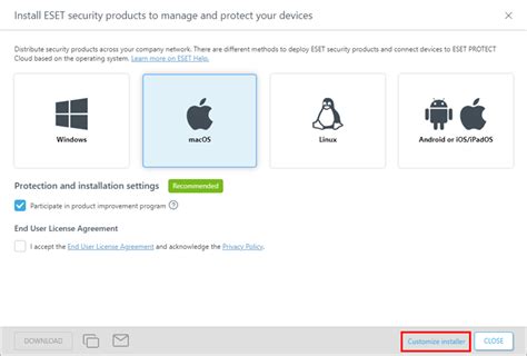 [kb7722] use the agent script installer to deploy the eset management agent