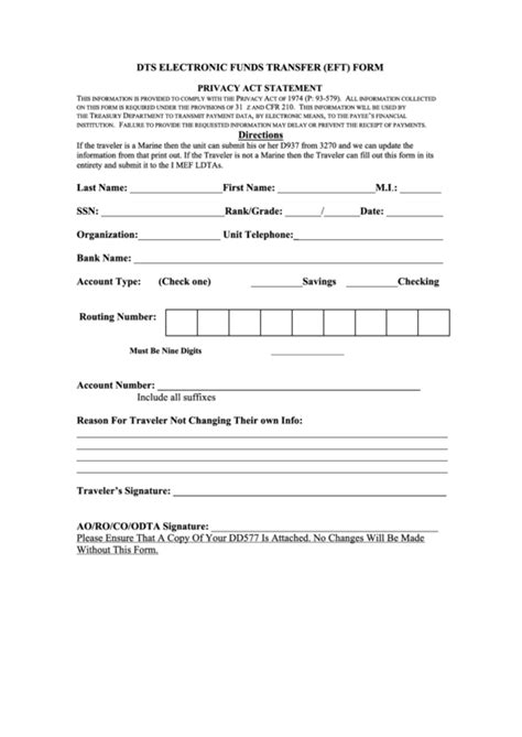 Printable Eft Authorization Form Template Printable Word Searches