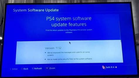 Sony Psn Ps4 System Software Update 11 52 Youtube