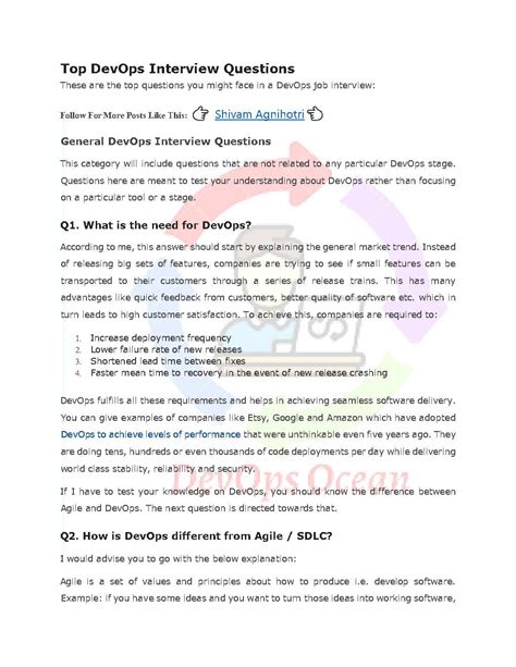 Top Devops Interview Questions Connect 4 Techs