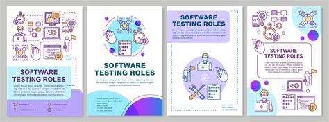 Software Testing Roles Brochure Template 3640236 Vector Art At Vecteezy