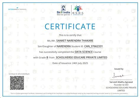 🎉 Im Excited To Share That I Have Successfully Completed The Data Science Course From