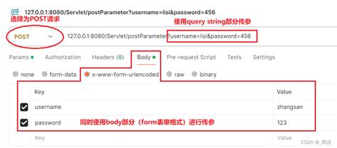 【javaee】 前端post请求借助form表单向后端传参