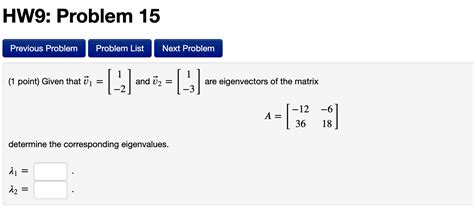 solved hw9 problem 15 previous problem problem list next