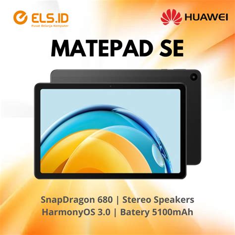 Jual Huawei MatePad SE 4 64 Graphite Black Shopee Indonesia