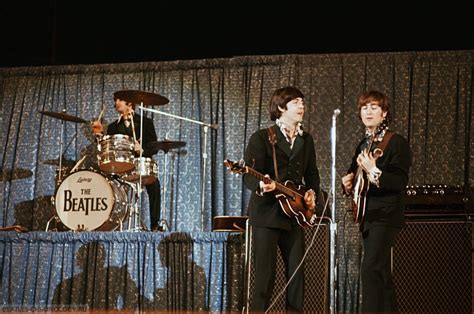 The Beatles Concert At Dodger Stadium In Los Angeles On Aug 28 1966