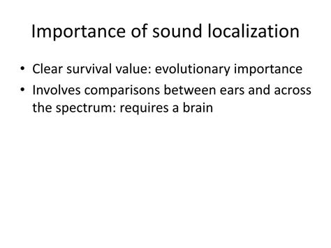 PPT Sound Localization PowerPoint Presentation Free Download ID 177896
