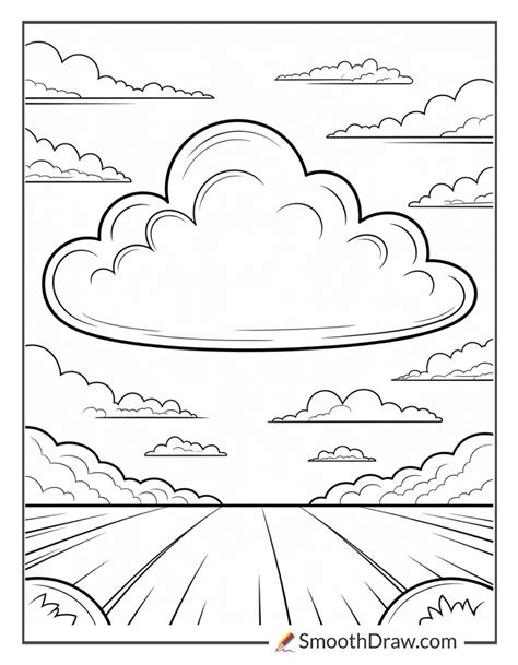 Sky And Clouds Coloring Pages 2025