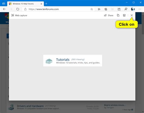 how to use web capture tool in microsoft edge chromium tutorials