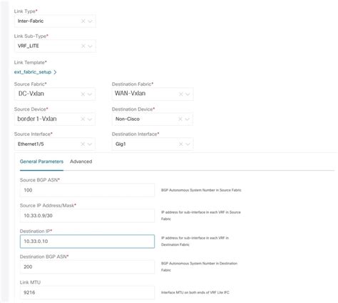 Cisco NDFC Fabric Controller Configuration Guide Release E VRF Lite Cisco Nexus