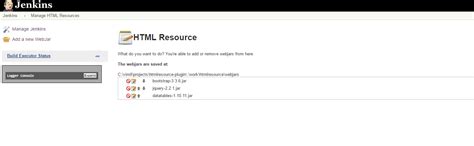 htmlresource jenkins plugin