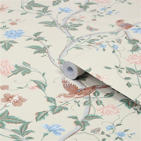 Laura Ashley Sage Parterre Wallpaper The Online Lighting Store
