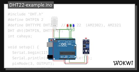DHT22 Example Ino Wokwi Arduino And ESP32 Simulator