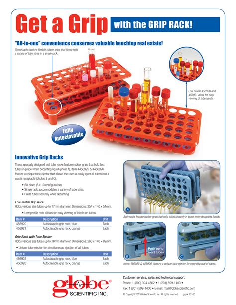 Griprackflyer Globe Scientific