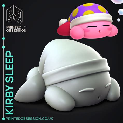Kirby Sleep Kirbys Adventure Fan Art 3d Model By Printedobsession On Thangs