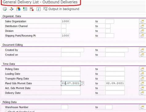 Create Outbound Delivery In Sap Sd Sapboostcom