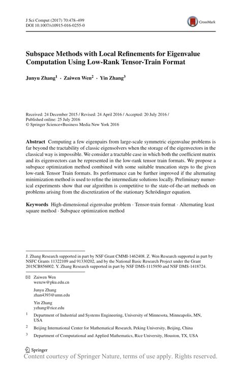 Subspace Methods With Local Refinements For Eigenvalue Computation Using Low Rank Tensor Train