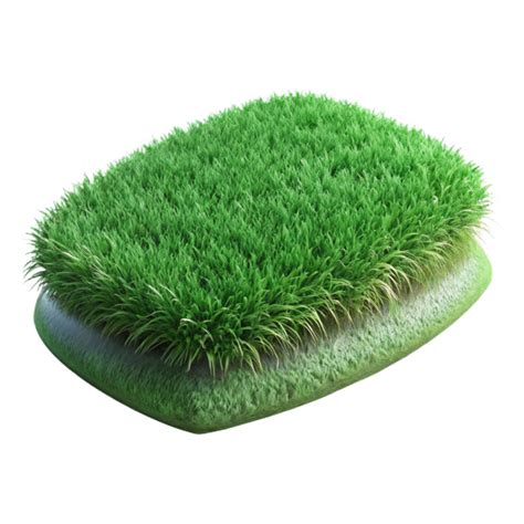 Beautiful Vintage Green Grass Patch Isolated Element Premium 57439019 Png